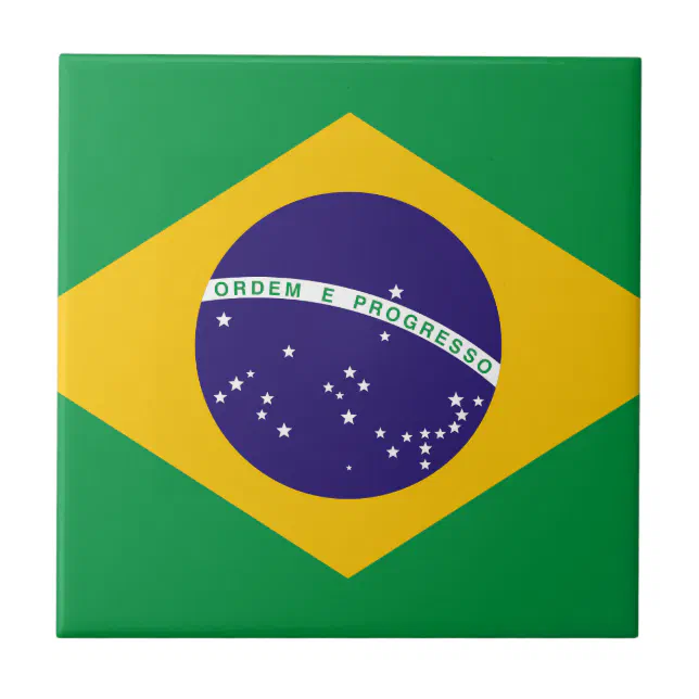 Flag of Brazil Tile | Zazzle