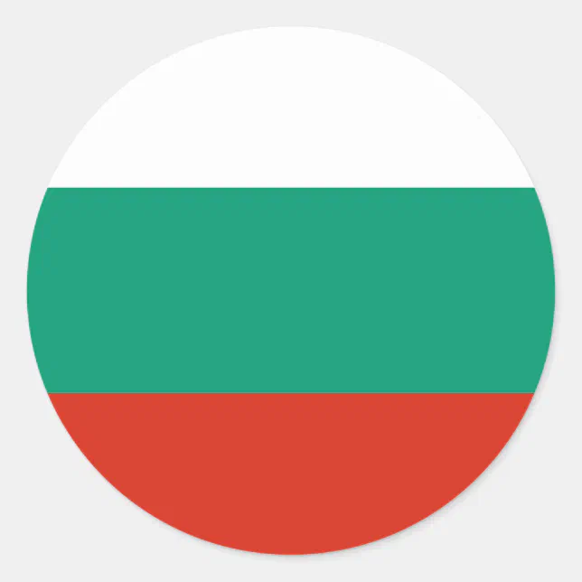 Flag of Bulgaria Classic Round Sticker | Zazzle