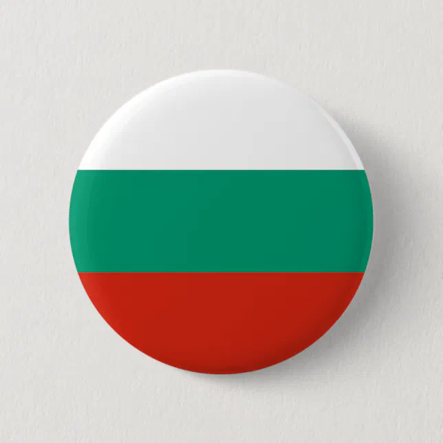 Flag of Bulgaria or Bulgarian Pinback Button | Zazzle