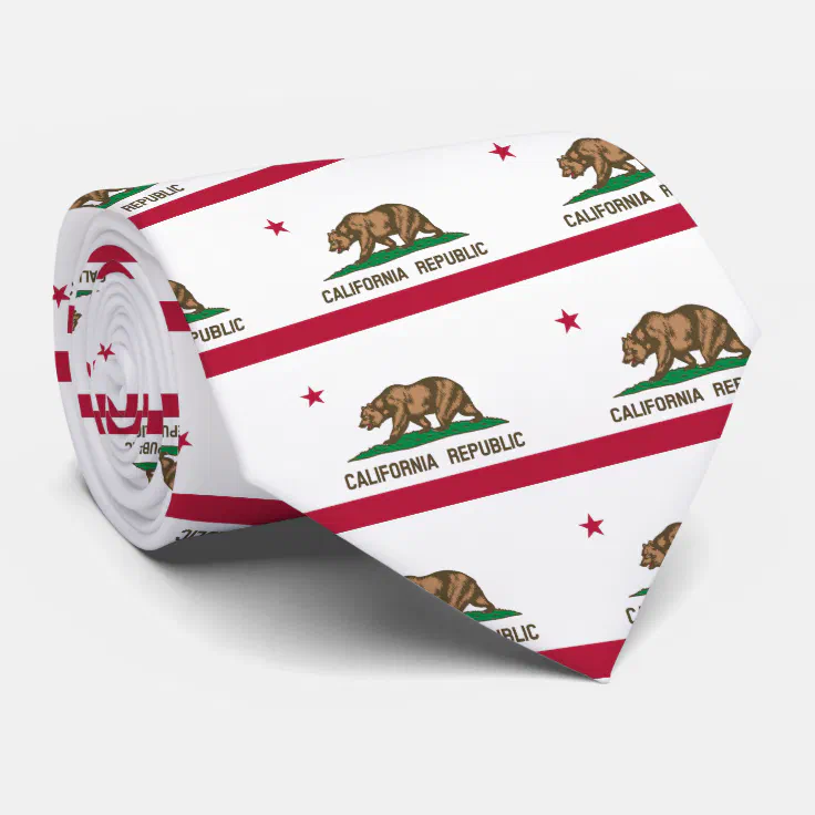 Flag of California Neck Tie | Zazzle