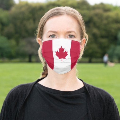 Flag of Canada Adult Cloth Face Mask | Zazzle