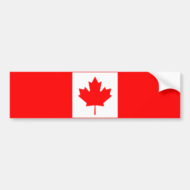 Flag of Canada Bumper Sticker | Zazzle