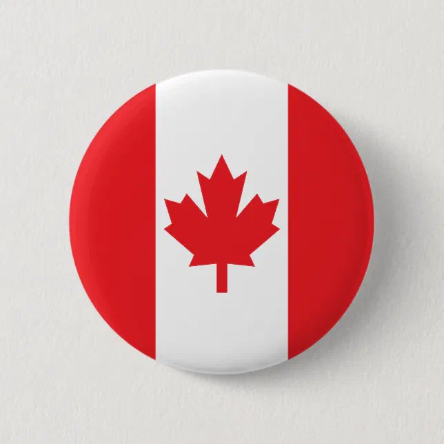Flag of Canada Button | Zazzle