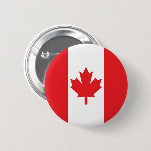 Flag of Canada Button | Zazzle