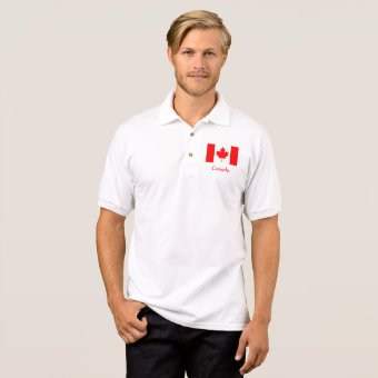 Flag of Canada XL Polo Shirt | Zazzle