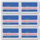 Flag of Cape Verde - a collection Stickers | Zazzle