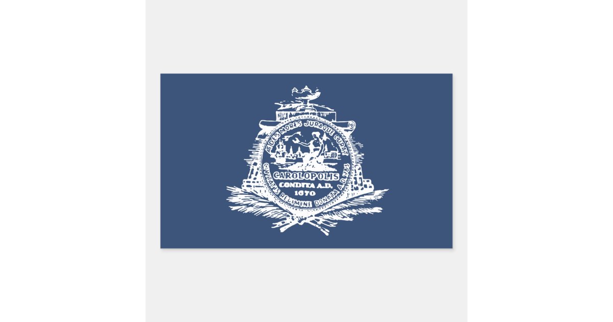 Flag of Charleston, South Carolina Rectangular Sticker | Zazzle