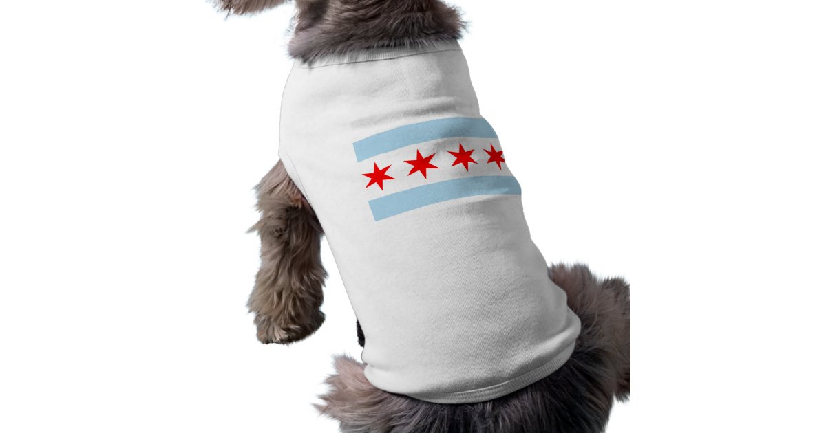 Flag of Chicago Dog t shirt | Zazzle