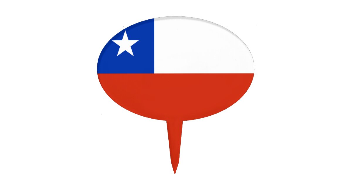 Flag of Chile Cake Topper | Zazzle