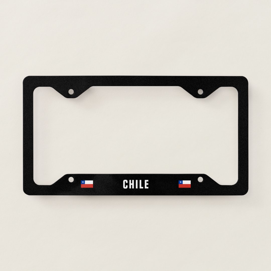 Flag of Chile License Plate Frame | Zazzle