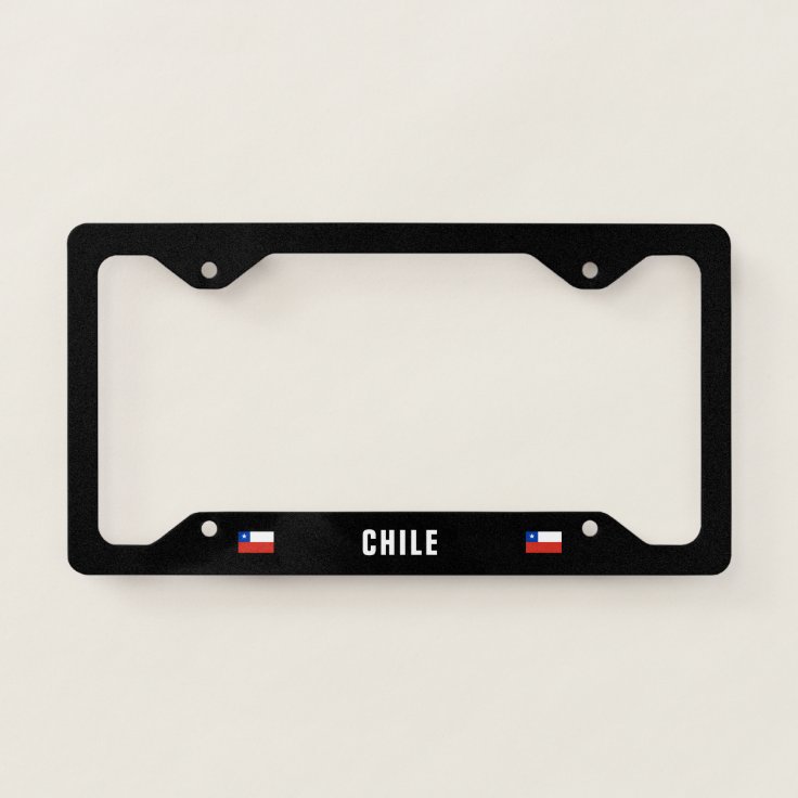 Flag of Chile License Plate Frame | Zazzle
