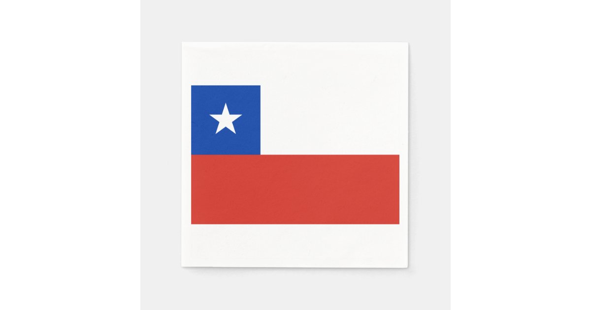 Flag of Chile Paper Napkins | Zazzle