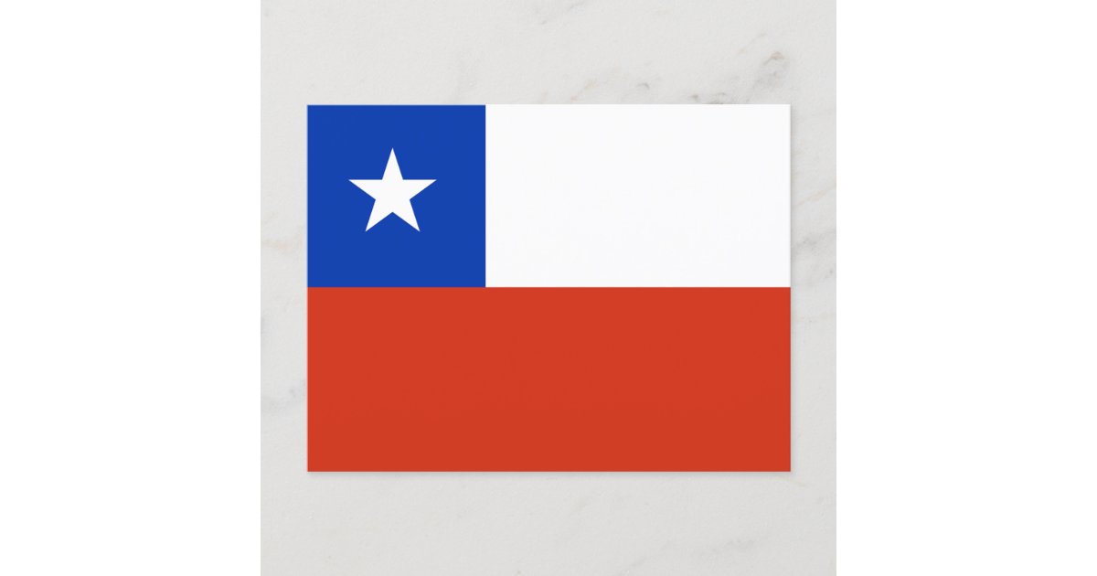 Flag of Chile Postcard | Zazzle