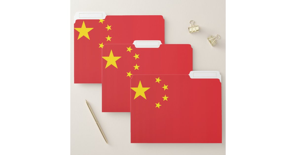 Flag of China File Folder | Zazzle