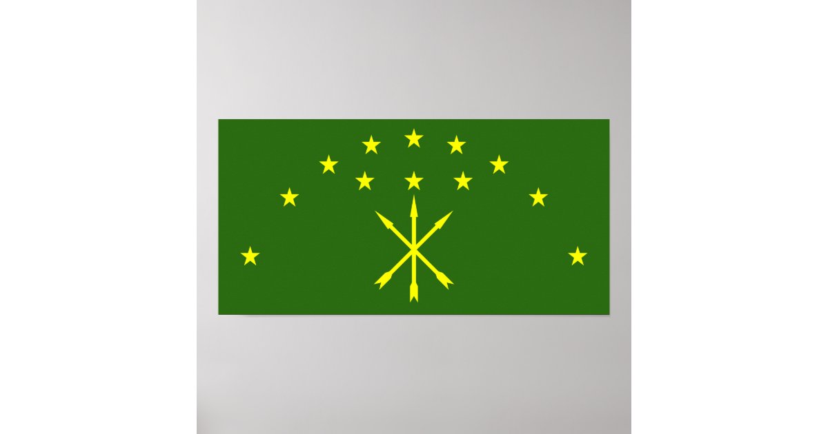 Flag of Circassia Poster | Zazzle