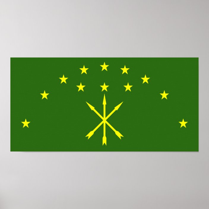 Flag of Circassia Poster | Zazzle.com