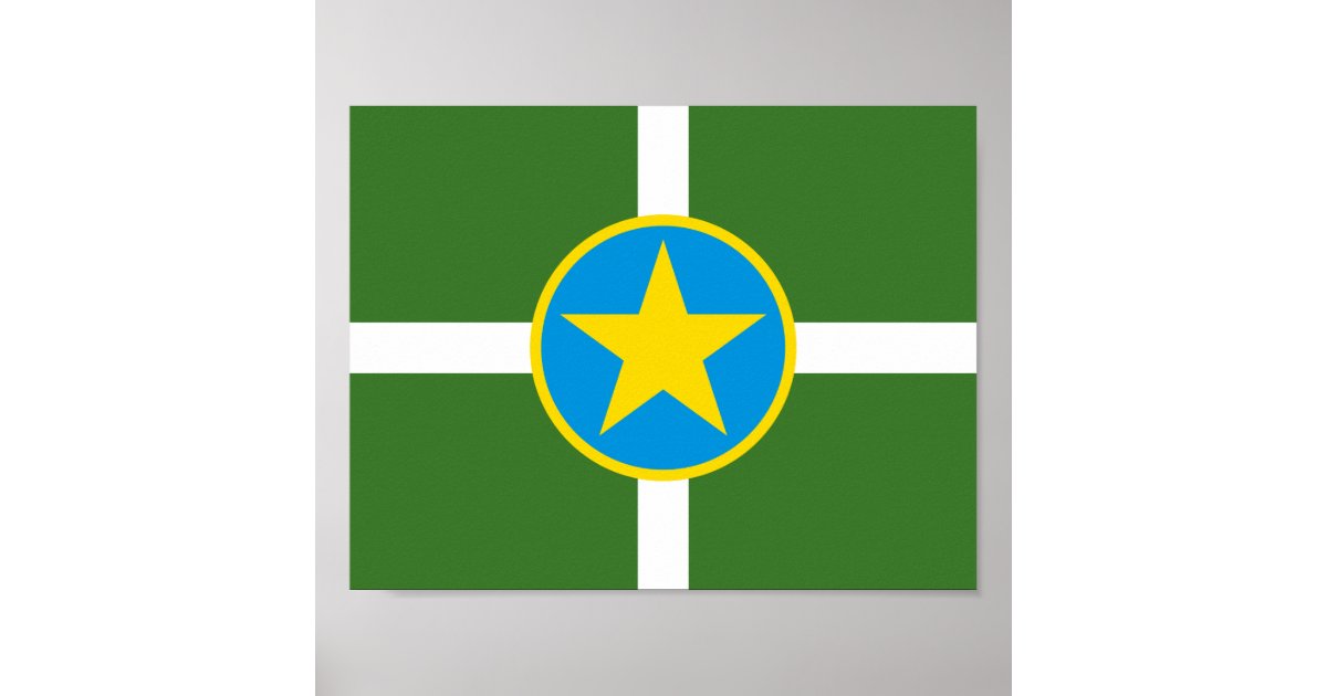 Flag of city of Jackson, Mississippi Poster | Zazzle