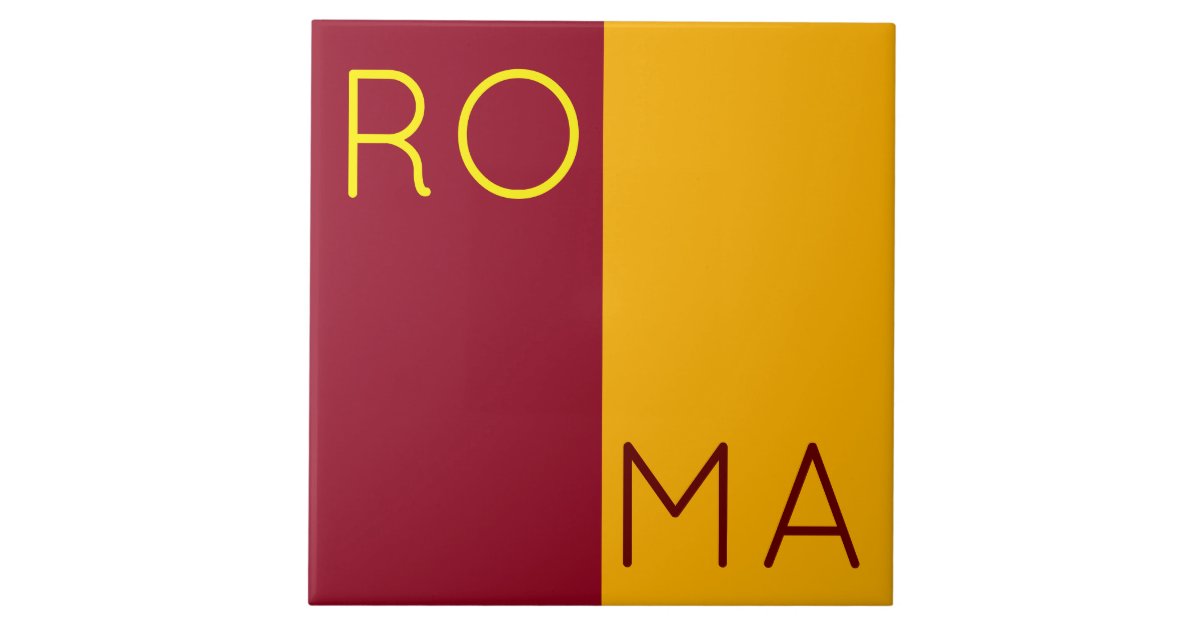 Flag of city of Rome, Italy Ceramic Tile | Zazzle