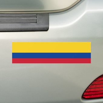 Flag of Colombia Bumper Sticker | Zazzle
