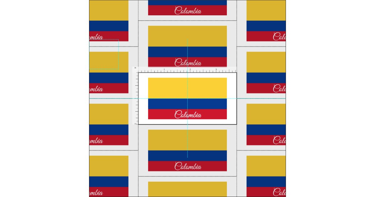 Flag of Colombia Fabric | Zazzle