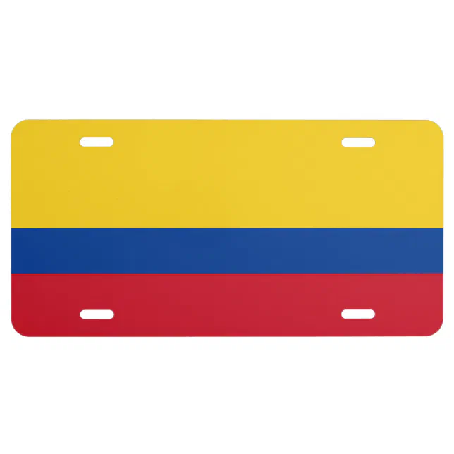 Flag of Colombia License Plate | Zazzle