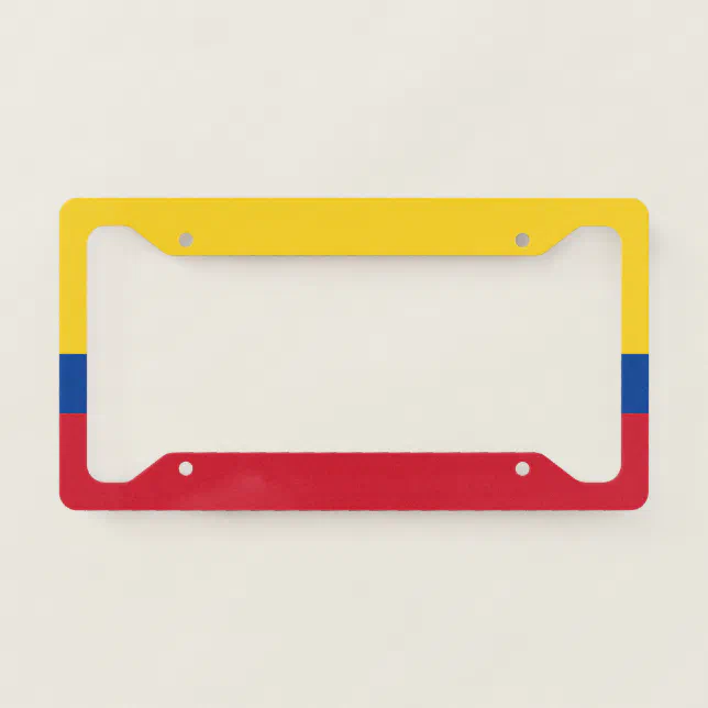 Flag of Colombia License Plate Frame | Zazzle