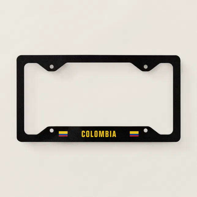 Flag of Colombia License Plate Frame | Zazzle