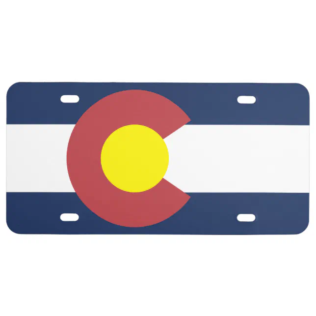 Flag of Colorado License Plate | Zazzle