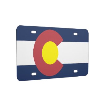 Flag of Colorado License Plate | Zazzle