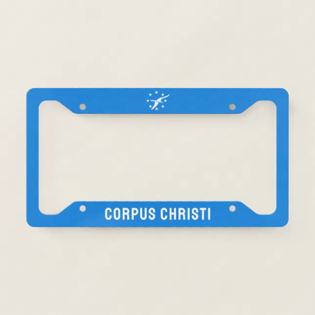 Flag of Corpus Christi, Texas License Plate Frame | Zazzle