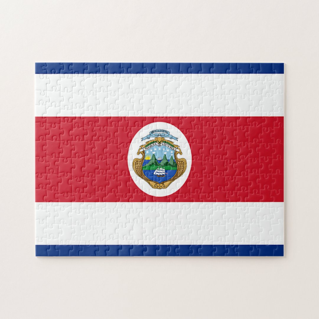 Flag of Costa Rica Jigsaw Puzzle | Zazzle