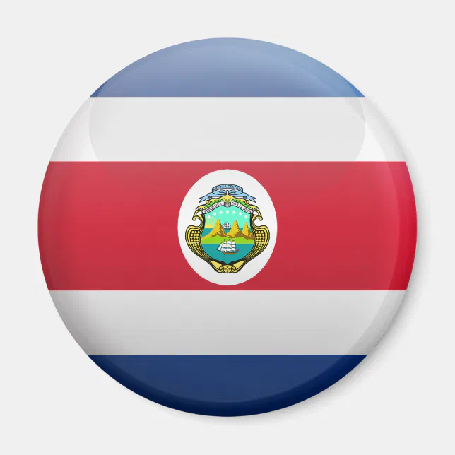 Flag of Costa Rica Magnet | Zazzle