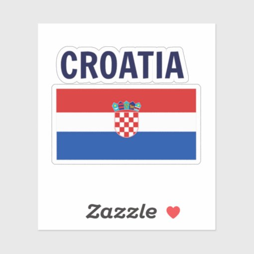 Flag of Croatia Sticker | Zazzle