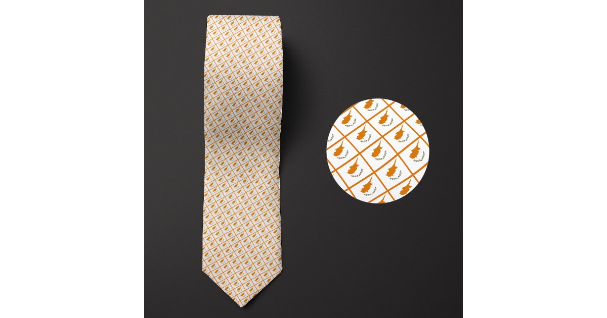 Flag of Cyprus Pattern Neck Tie | Zazzle