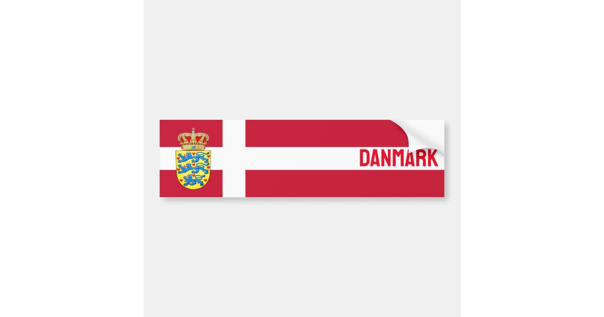 Flag of Denmark Bumper Sticker | Zazzle