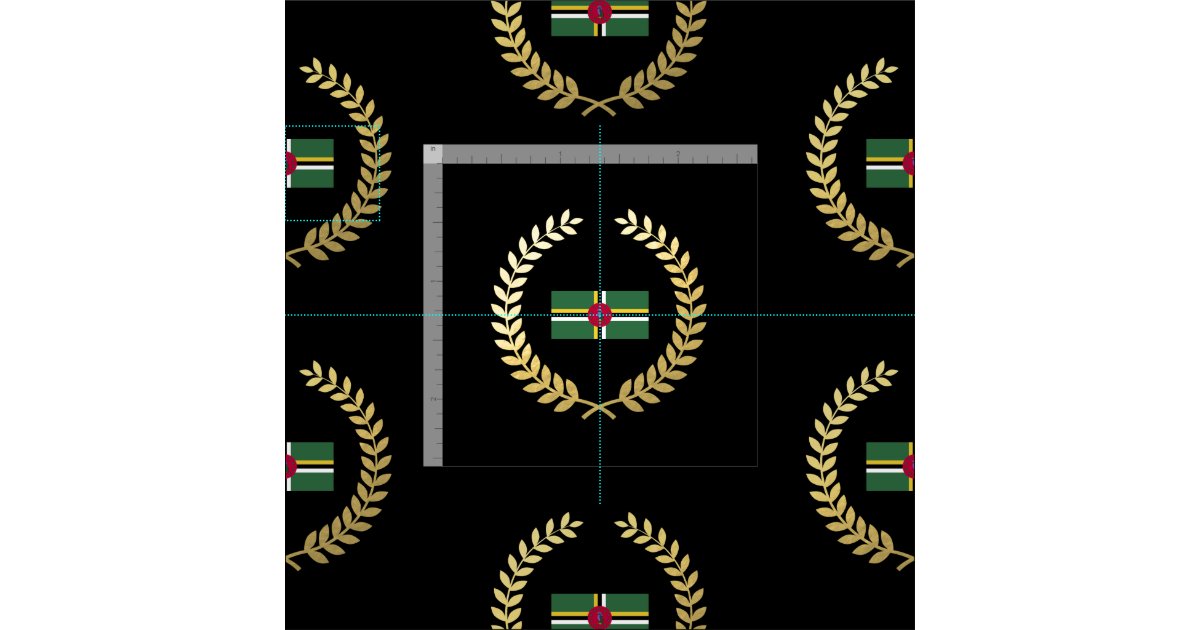 Flag of Dominica Fabric | Zazzle