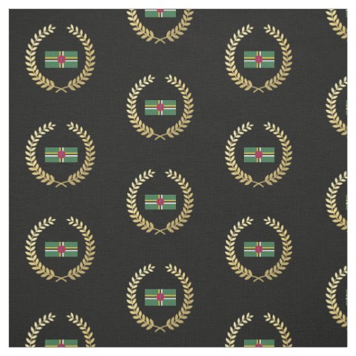 Flag of Dominica Fabric | Zazzle
