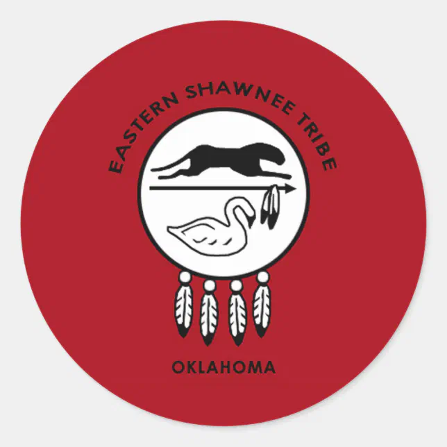 Flag of Eastern Shawnee Classic Round Sticker | Zazzle