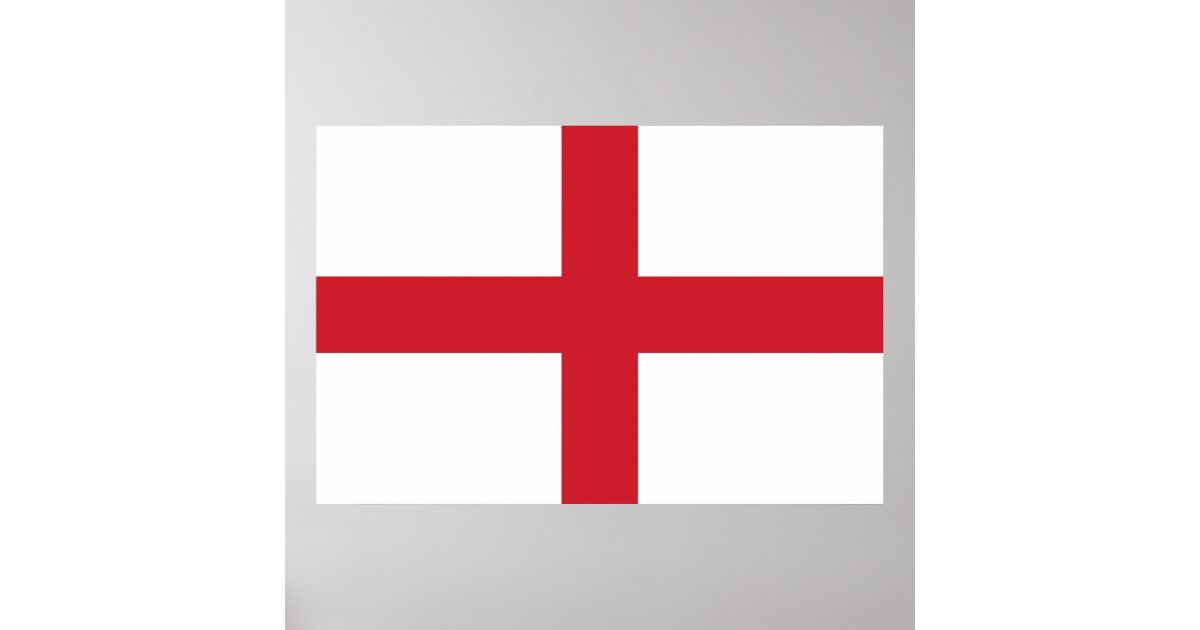 Flag of England Poster | Zazzle