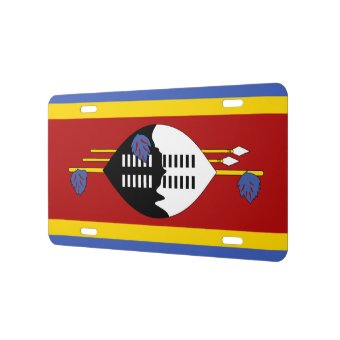 Flag of Eswatini License Plate | Zazzle