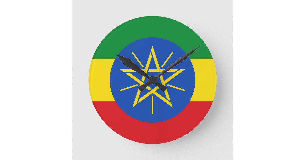 Flag of Ethiopia Wall Clock | Zazzle