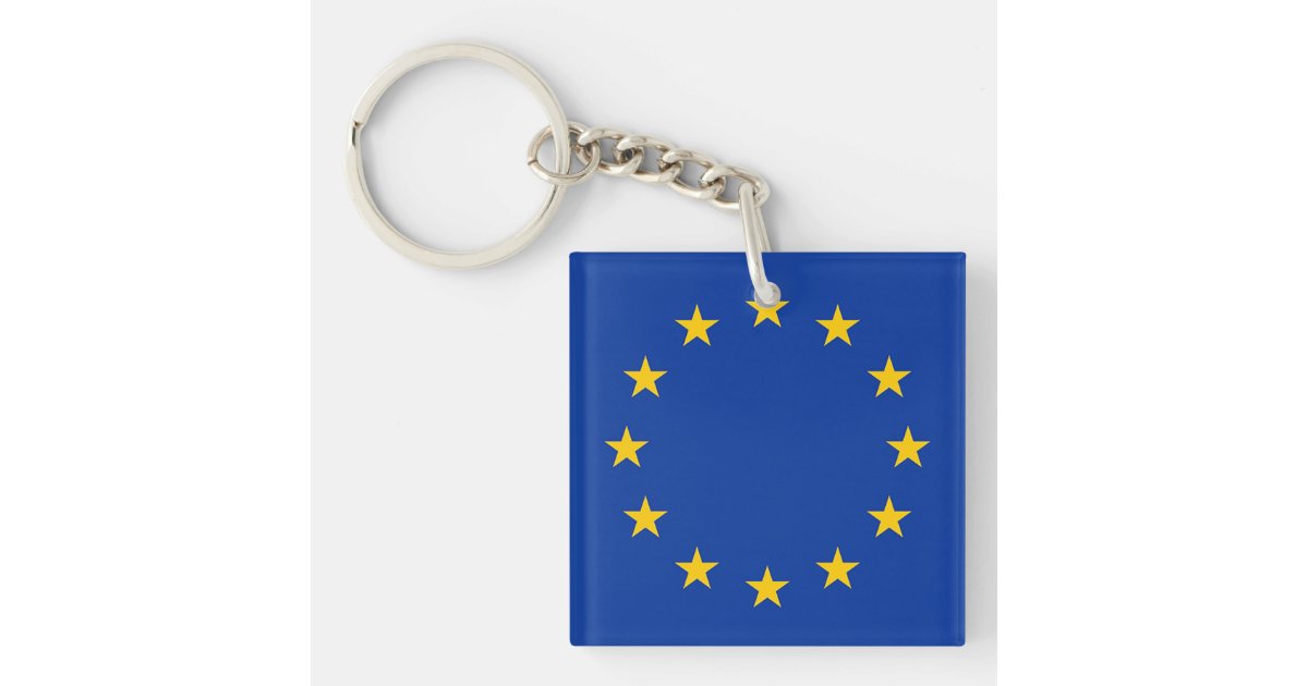 Flag of Europe, European Flag Keychain | Zazzle