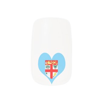 Flag of Fiji Island Minx Nail Art | Zazzle