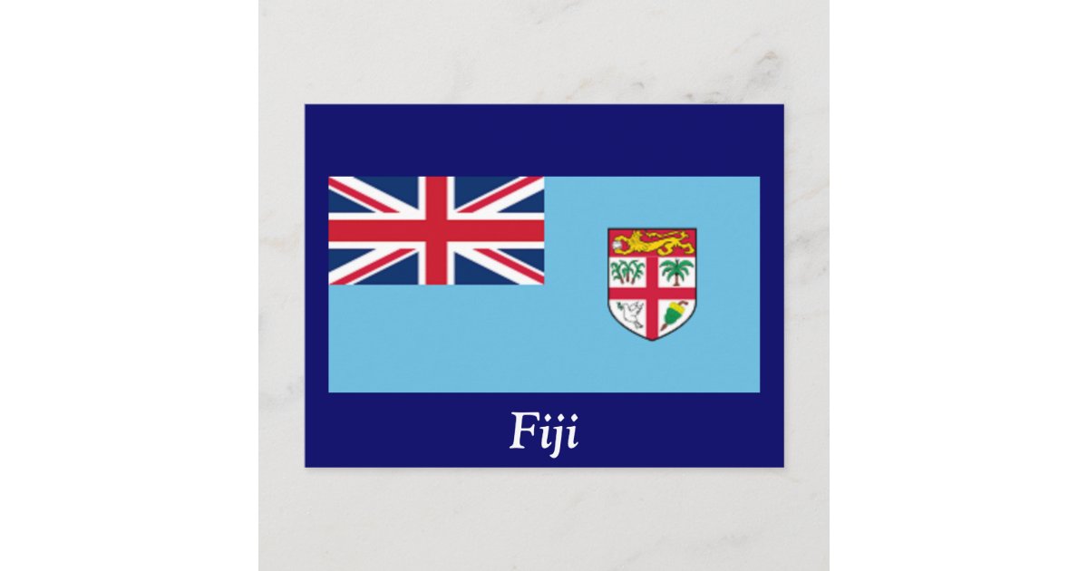 Flag of Fiji Postcard | Zazzle