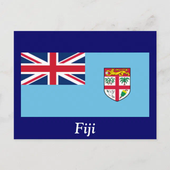 Flag of Fiji Postcard | Zazzle