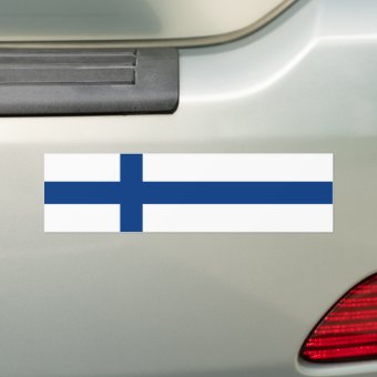 Flag of Finland Bumper Sticker | Zazzle