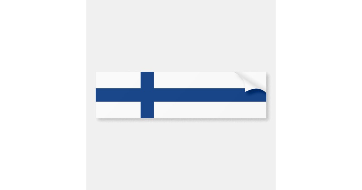 Flag of Finland Bumper Sticker | Zazzle
