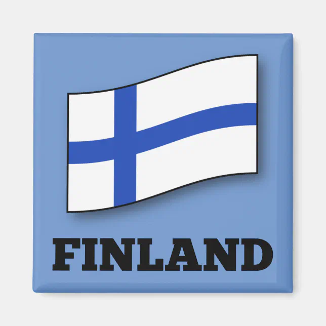 Flag of Finland custom design Magnet | Zazzle