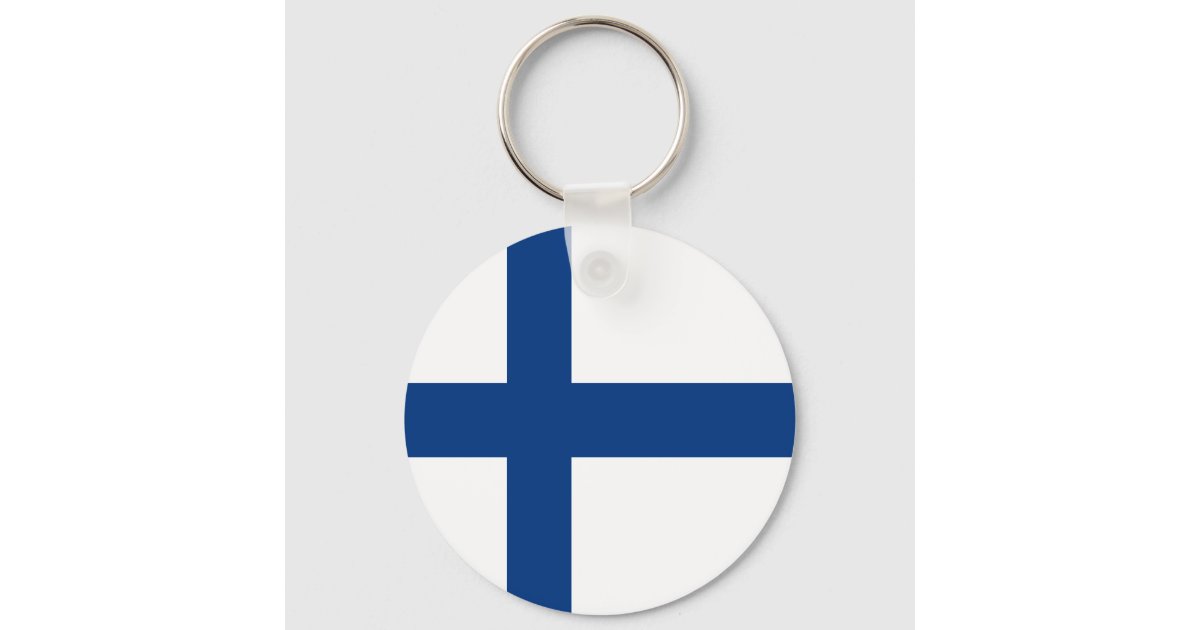 Flag of Finland Keychain | Zazzle