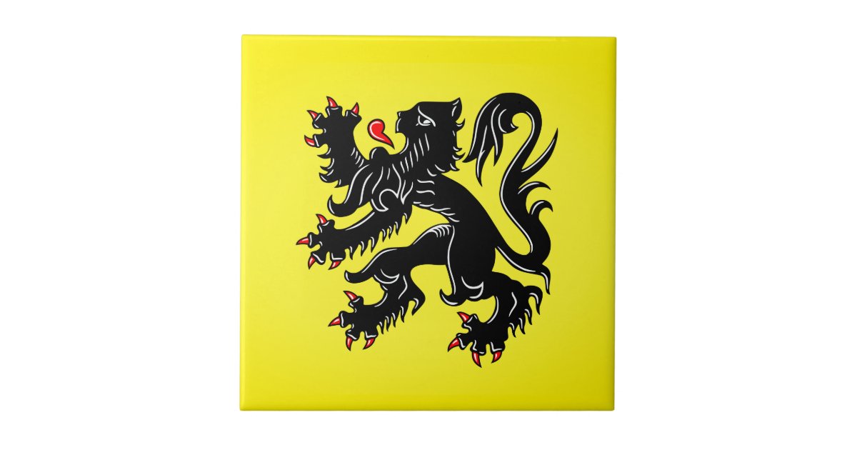 Flag of Flanders Ceramic Tile | Zazzle